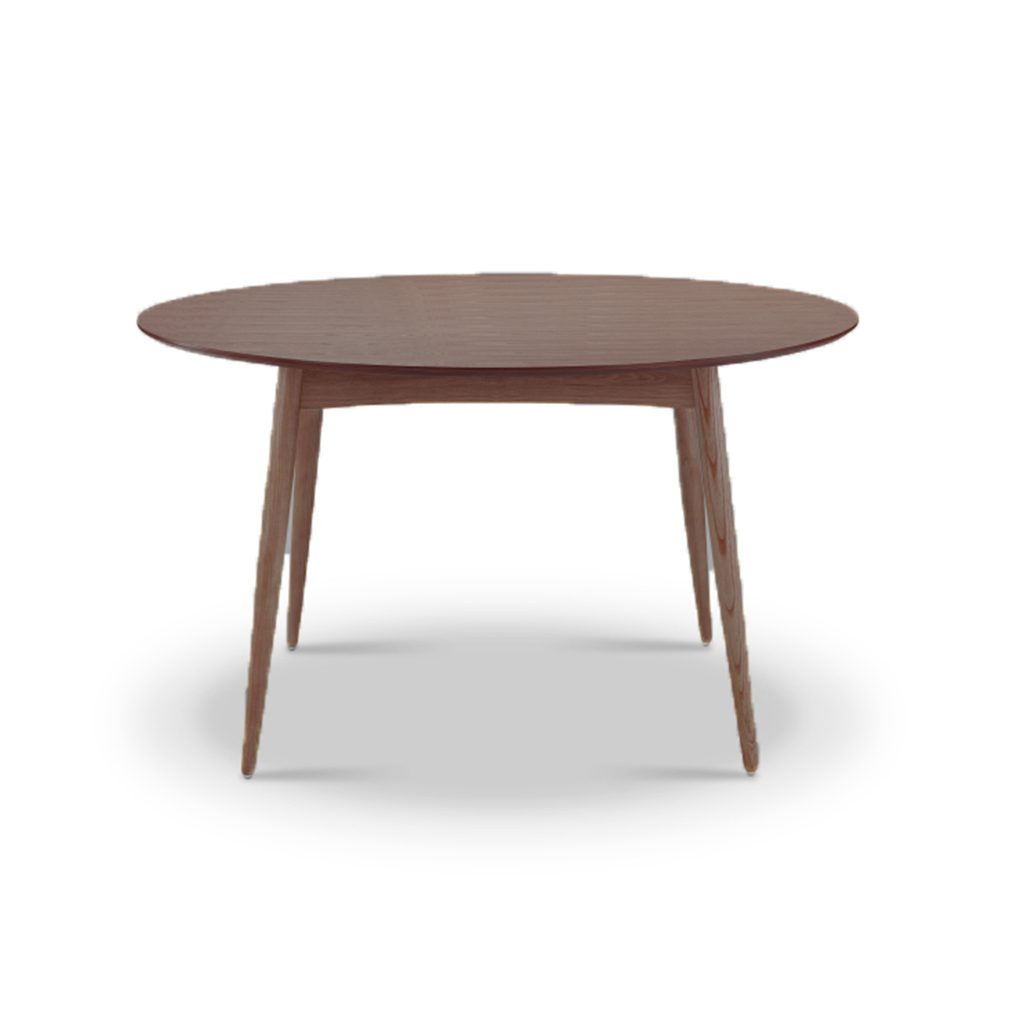 Round Portobello Dining Table in Walnut - Pieces.ie