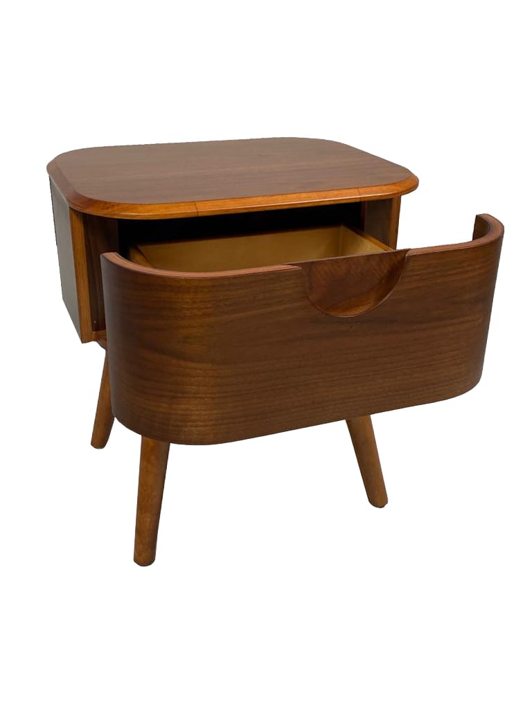 Emor Bedside Locker in Walnut - Pieces.ie