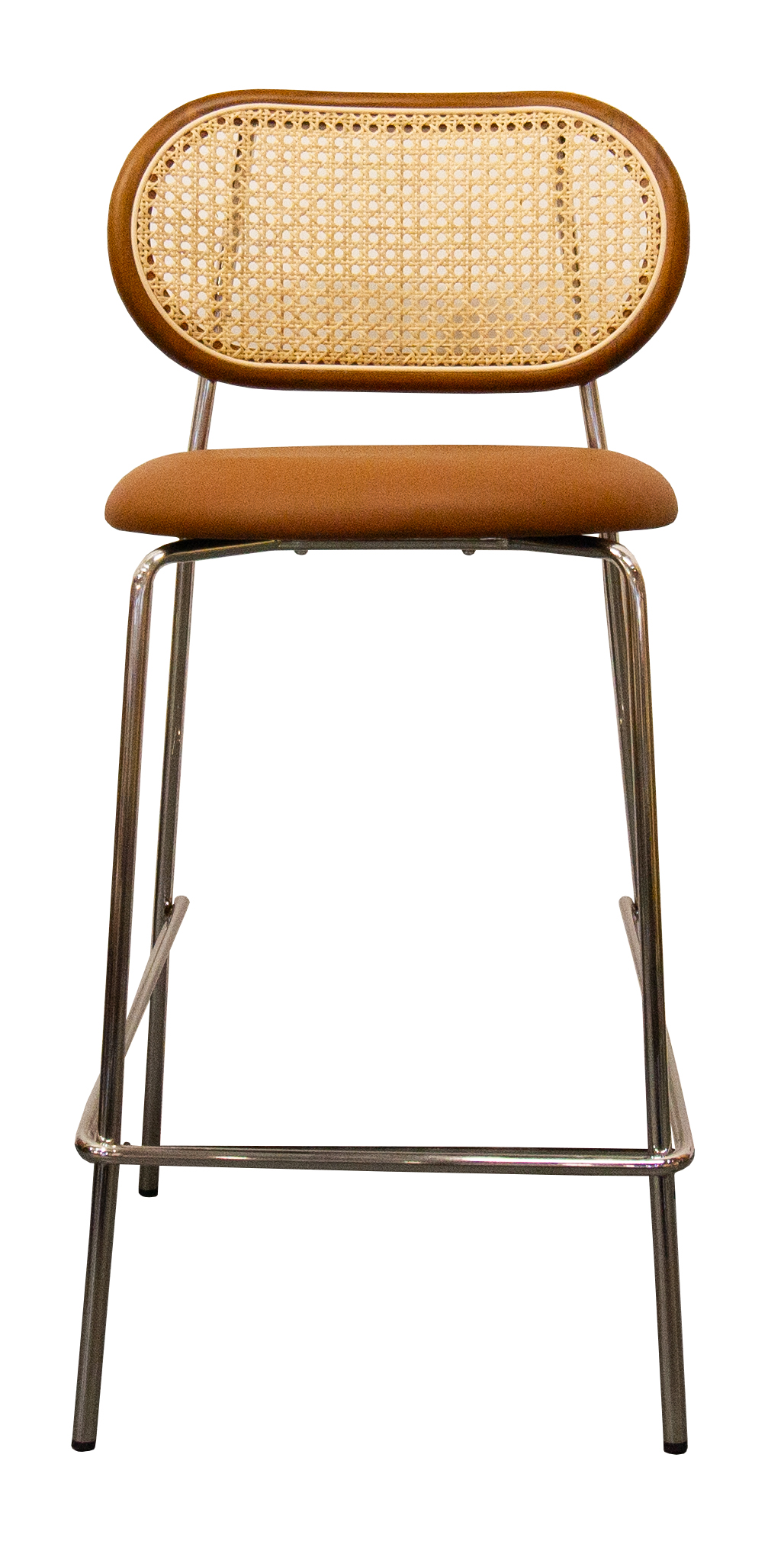 Dublin Counter Stool in Dark Tan Leather - Pieces.ie