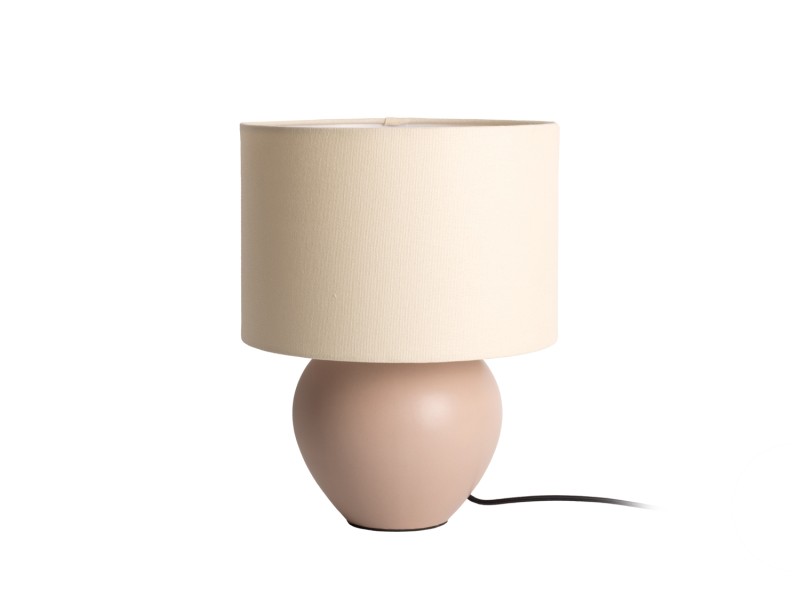 Alma Cone Table Lamp - Sand Brown - Pieces.ie